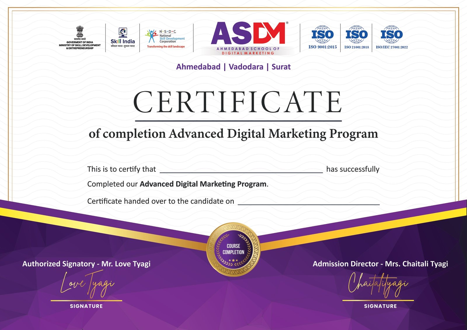 Digital Marketing Course in Ahmedabad with AI-Based Training – ASDM ...